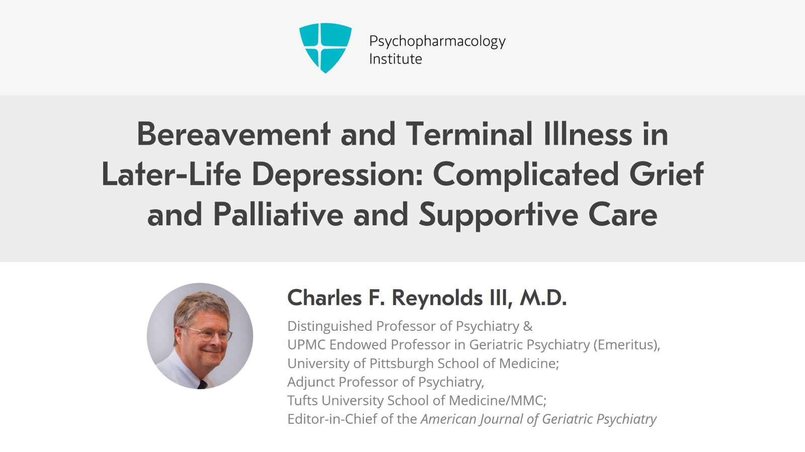Bereavement and Terminal Illness in Later-Life Depression: Complicated ...